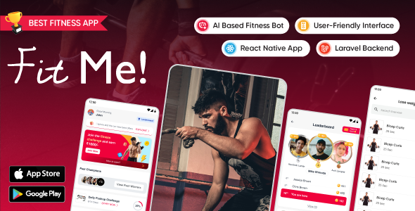 Fitness App : React Native Gym App Frontend + Laravel Backend | Graphicfort Fitness App : React Native Gym App Frontend + Laravel Backend | Graphicfort